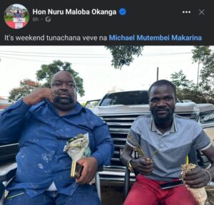 A Photo Of Nuru Okanga Enjoying Miraa With Meru Tycoon Makarina Sparks ...