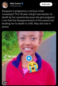 Mike Sonko Speaks Out on Tragic Death of Teenage Girl Beaten by Parents ...