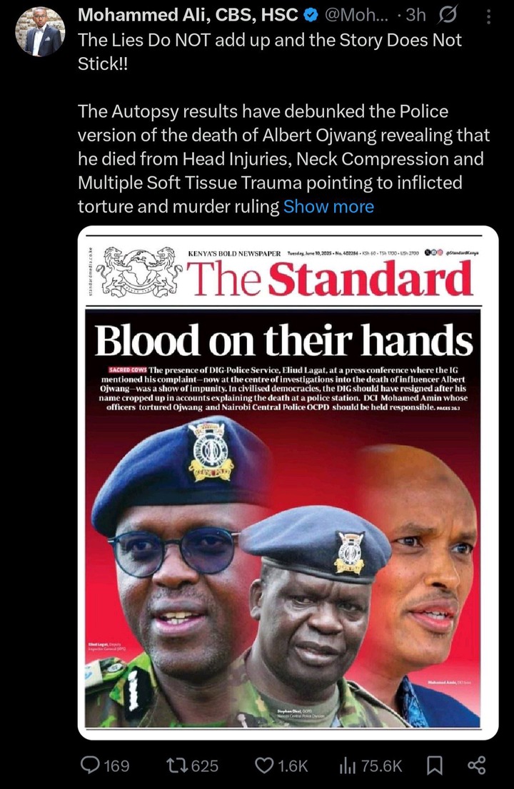 Unexpected Twist as Investigative Journalist MP Mohammed Ali Drops a ...